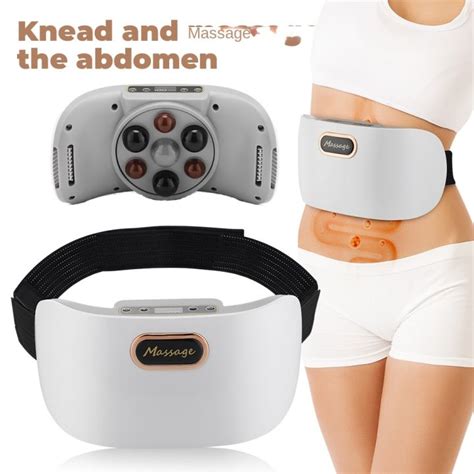 Usb Rechargeable Electric Abdominal Massager 3 Modes Vibration Kneading