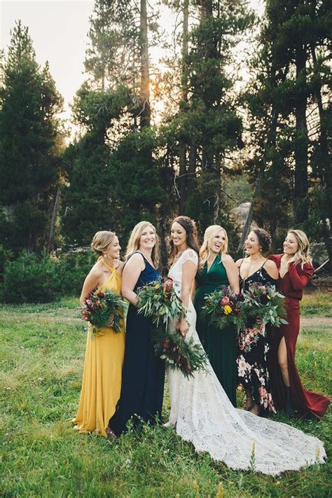 28 Reasons To Love The Mismatched Bridesmaids Dress Look Mismatched