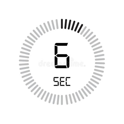 The 20 Seconds Icon Digital Timer Clock And Watch Timer Countdown Symbol Isolated On White