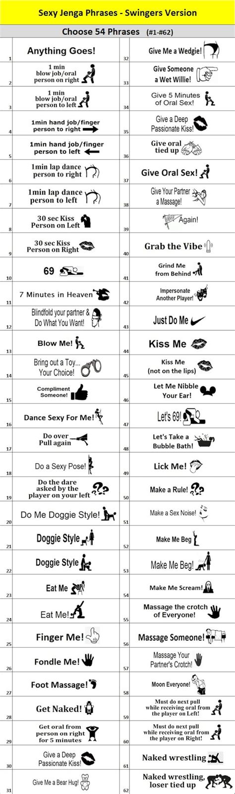 Sexy Swingers Adult Party Game Swingers Version Etsy