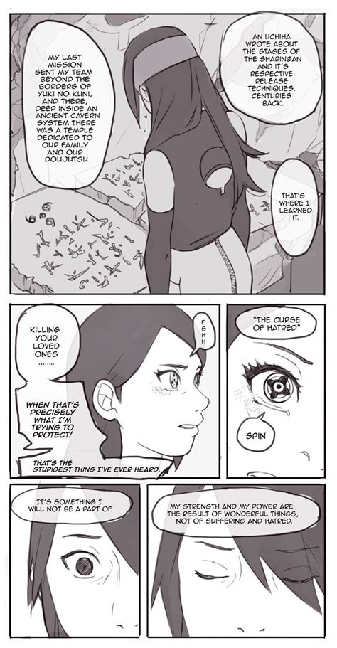 Boruto And Naruto Comics Fanart English Sarada And Sasuke Sharingan