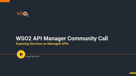 [wso2 api manager community call] expose services as managed apis ppt