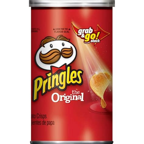 Original Pringles Dose Pringles Original Potato Crisps 2 3 Ounce