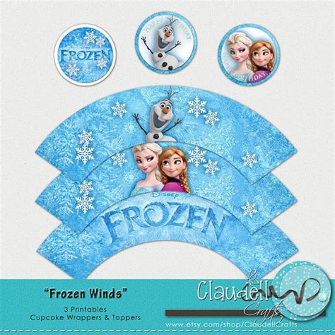 Frozen Winds Inspired Printable Cupcake Wrapper By Claudellcrafts 3
