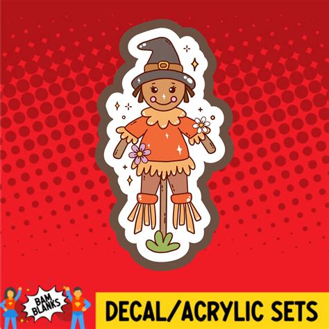 Groovy Scarecrow Decal And Acrylic Shape Da03308 Bam Blanks And More