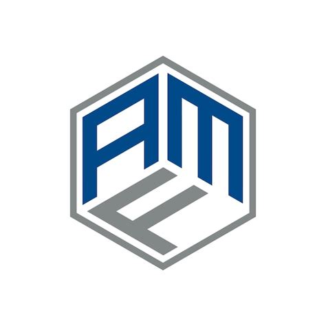 Premium Vector Amf Hexagonal Logo Design Illustration
