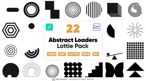 Abstract Loaders Lottie Pack Elements Ft Abstract And Bodymovin Envato