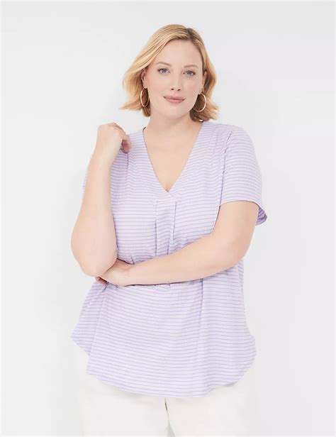 Casual Classic Short Sleeve Vneck T Lanebryant