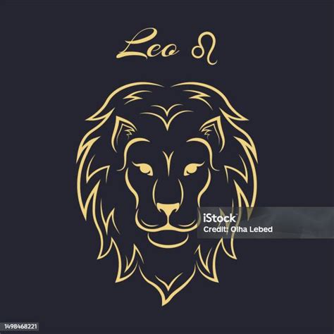 Signe Du Zodiaque Lion Symbole Et Icône De Lhoroscope De Lastrologie