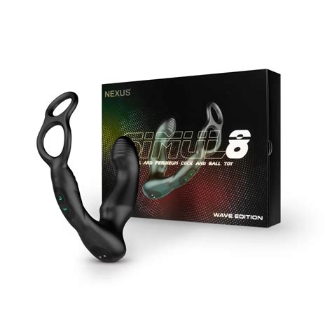 Nexus Simul8 Wave Dual Anal And Perineum Cock And Ball Toy Black Simply Pleasure