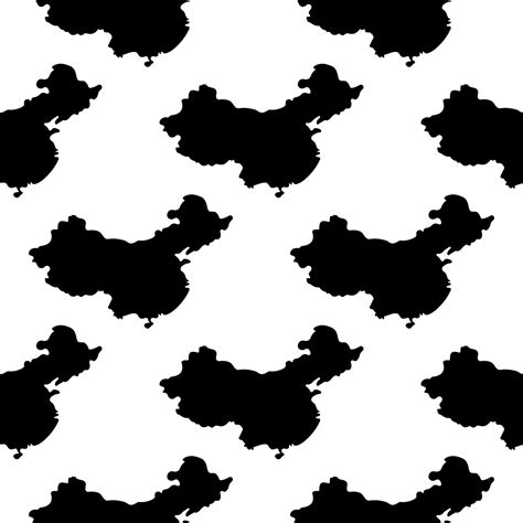 China World Map Pattern Geography Location Asia 48906822 Vector Art At