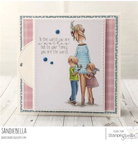 Stamping Bella Rubber Stamp Curvy Girl Mom