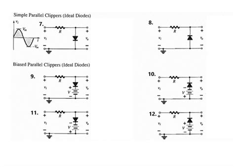 Solved For Each Circuit Draw The Output Waveform By Showing Chegg Com