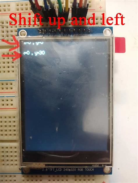 Solved Using Keypad Makes Unexpected Shift In Position Of Tft