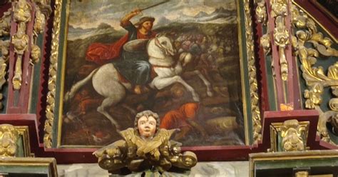 Restauración Pintura De Santiago A Caballo