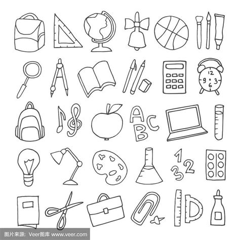 学习用品简笔画合集（汇总18张） 简笔画图片大全