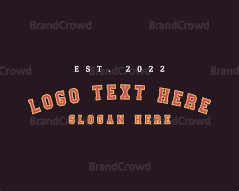 Sports Jersey Wordmark Logo Brandcrowd Logo Maker