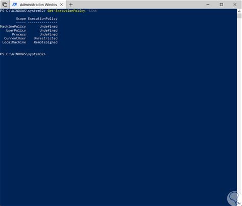 PowerShell No se puede cargar el archivo porque en el sistema está deshabilitada la ejecución