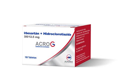 IrbesartÁn 300 Mg Hidroclorotiazida 12 5 Mg Acromax Dominicana