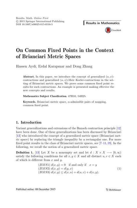 Pdf Ciric Berinde Fixed Point Theorems For Multi Valued Mappings On Alpha Complete Metric