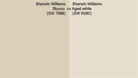 Sherwin Williams Stucco Vs Aged White Side By Side Comparison