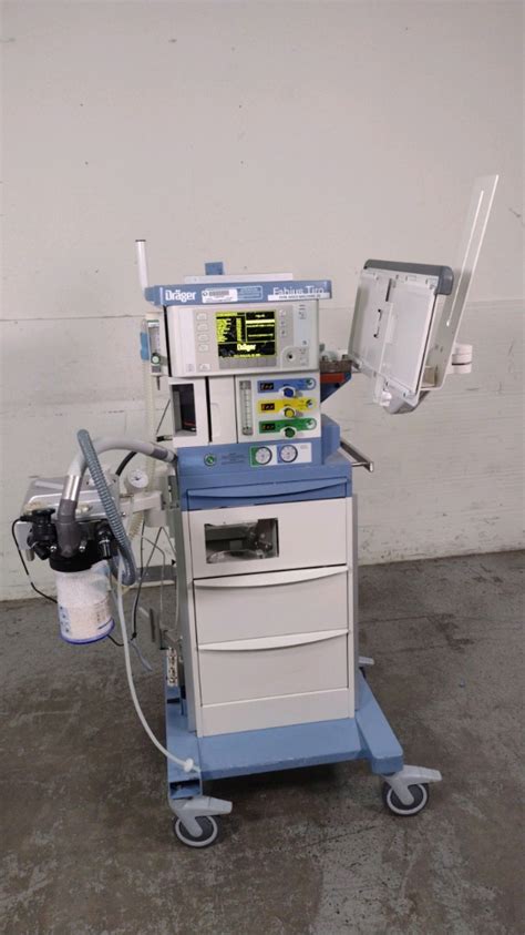 Drager Fabius Tiro Anesthesia Machine Sw 337bvolume Control Pressure Control Pressure