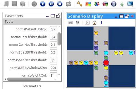 Gui Of A Simulated Traffic Scenario Download Scientific Diagram