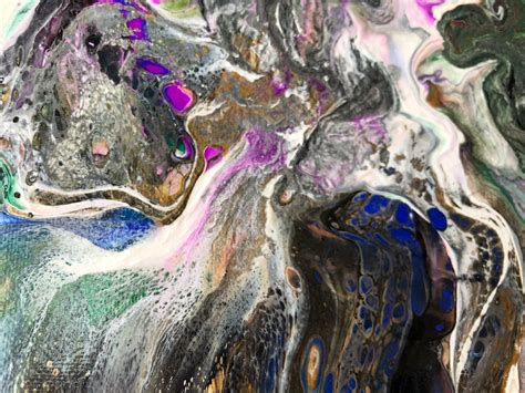 Acrílico verter pintura arte mural original abstracto obras de arte acrílico decorativo