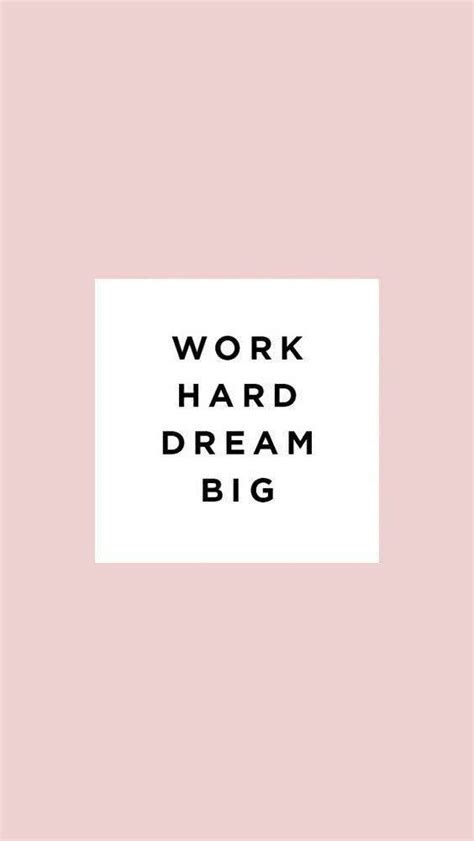 Work Hard Dream Big Inspirational Quotes Hannah Wills Art Quote