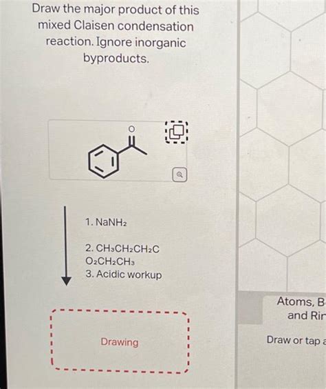 Solved Draw The Major Product Of This Mixed Claisen Chegg