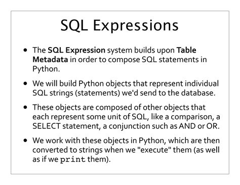 Michael Bayer Introduction To SQLAlchemy Postgres Open PPT