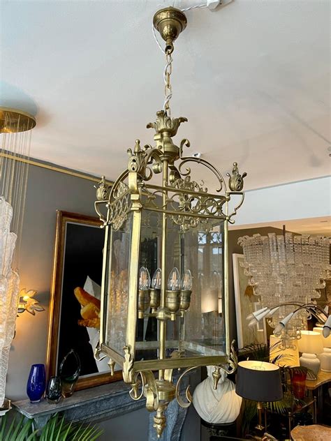 Large Brass Classical Lantern For Sale At 1stdibs