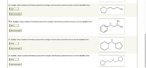 Solved Point Design A Synthesis Of The Following Chegg