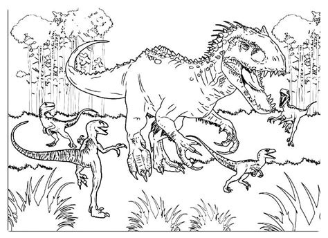 Jurassic World Coloring Pages Coloringlib