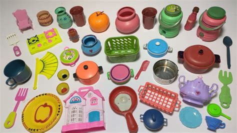 Unboxing Plastic Mini Kitchen Toy Hello Kitty Kitchen Set Miniature