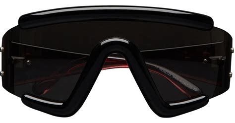 Moncler Lunettes Lancer Shield Sunglasses In Black Lyst