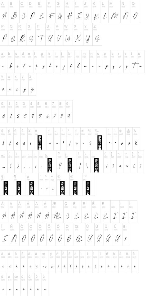 ligatures script font