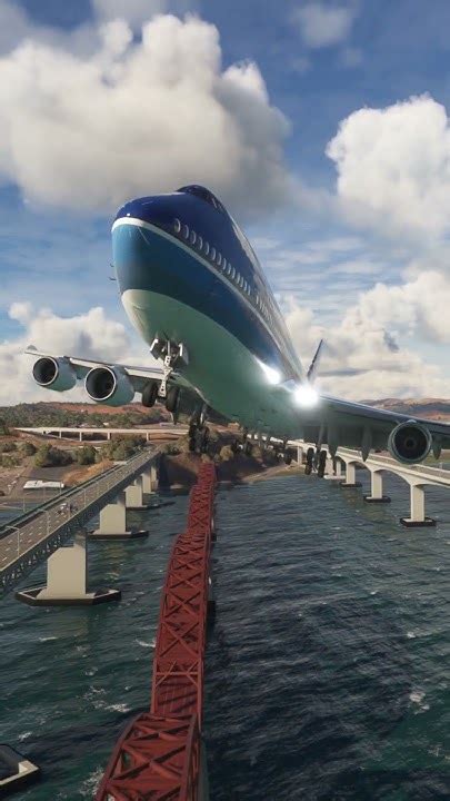 Amazing Landing At Small Airport B747 Shorts Youtube