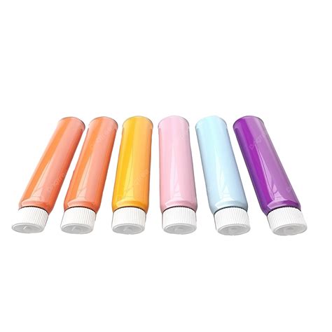รูป3 มิติเรนเดอร์สีทูเปบนพื้นหลังสีขาว หลอดสีเรนเดอร์ 3 มิติ ภาพประกอบ