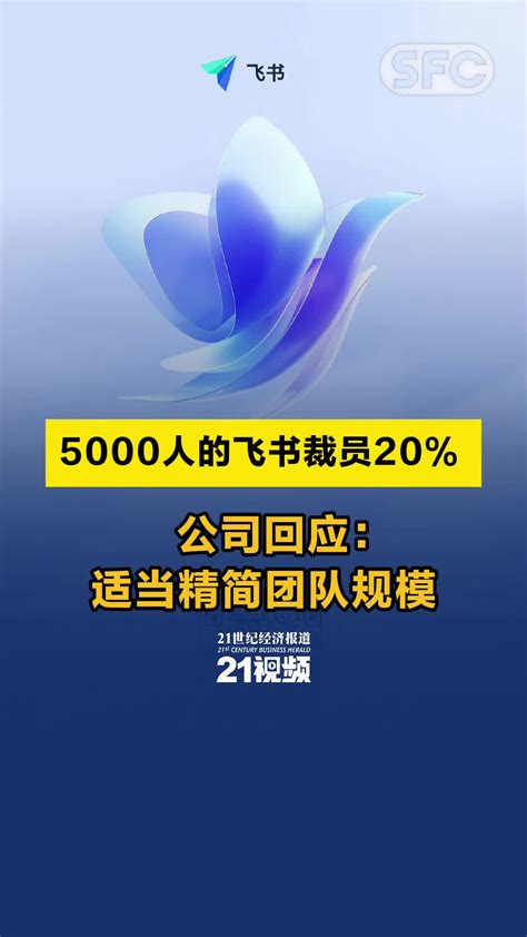 视频｜5000人的飞书裁员20 公司回应：适当精简团队规模谢欣效率员工