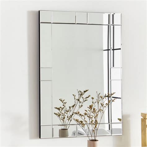 Buy Hailee Rectangle Beveled Glass Mirror 50x2x70 Cm Online In Ksa