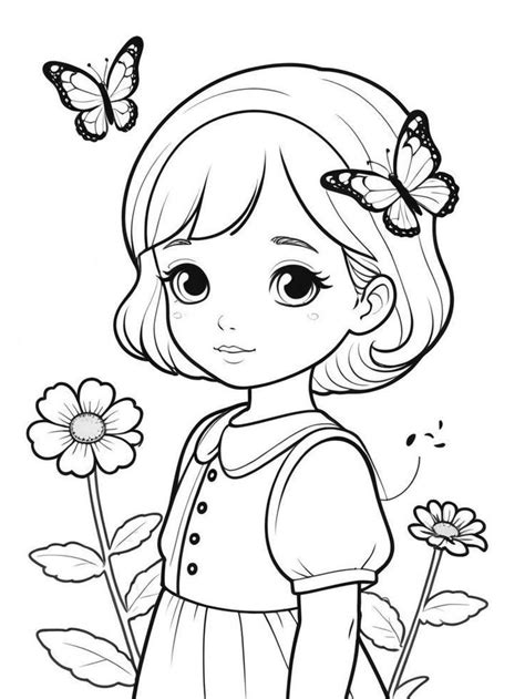 اجمل رسومات بنات للتلوين باربي صور انمي للطباعة⋆ بالعربي نتعلم