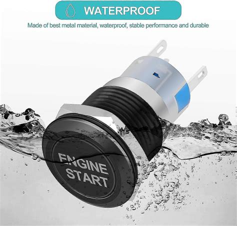 Engine Start Push Button 12v Waterproof Car Ignition Starter Switch