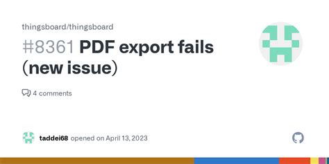 Pdf Export Fails New Issue · Issue 8361 · Thingsboardthingsboard