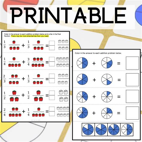 special education fractions adding fractions using models and pictures special needs for