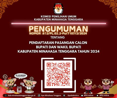 KPU Mitra Resmi Umumkan Pendaftaran Calon Bupati Dan Wakil Bupati 2024