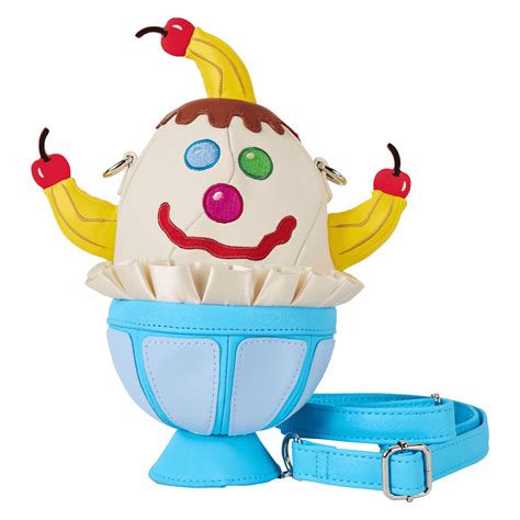 Spongebob Squarepants Goofy Goober Ice Cream Sundae Figural Crossbody Bag Loungefly