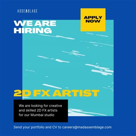 Vamsi Krishna Maganti On Linkedin Were Hiring 2d Fx Artists 🪄