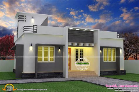 Single Floor House With Stair Room Kerala Home Design