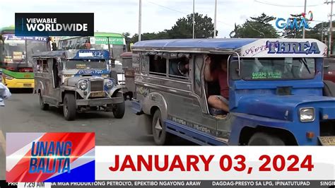 Unang Balita Sa Unang Hirit JANUARY 3 2024 HD YouTube
